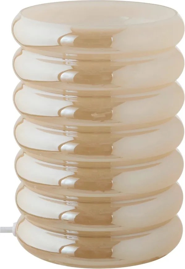 Krémová skleněná stolní lampa (výška 16 cm) Apelqvist – Jotex
