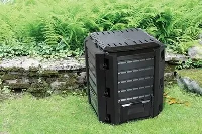 PROSPERPLAST Kompostér COMPOGREEN černá / 380l / 72 x 72 x 82.6 cm