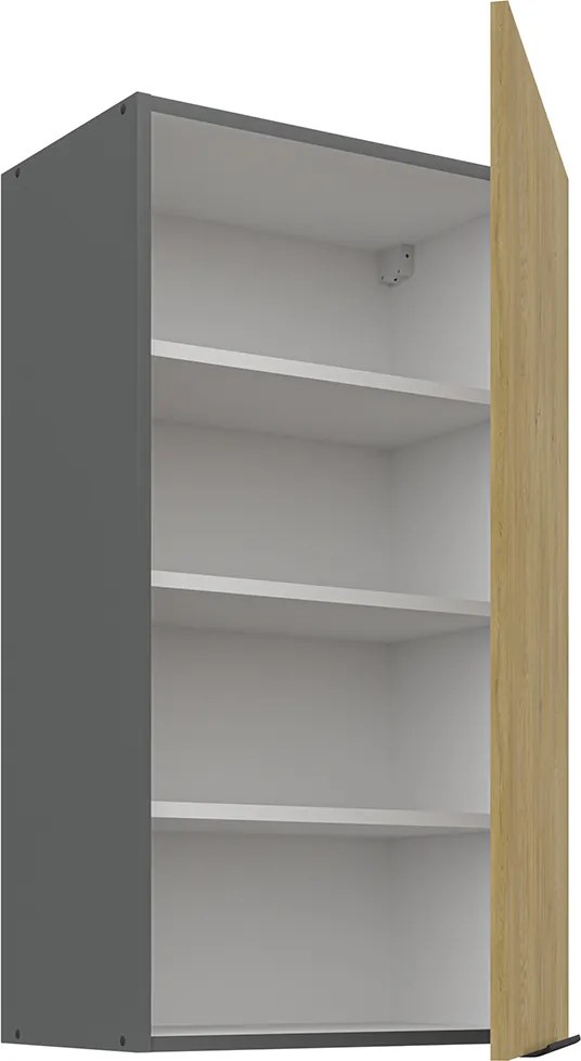 CREMONA ac | horní skříňka 50 G-90 1F policová | 50 cm | VYSOKÁ | antracit/cremona