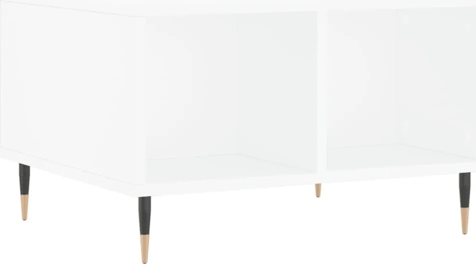 vidaXL Konferenční stolek 60x50x36,5 cm kompozitní dřevo [830532] Barva: Bílá