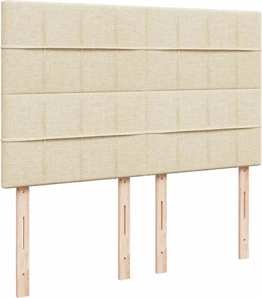 Box spring postel s matrací krémová 140x200 cm textil 3291696