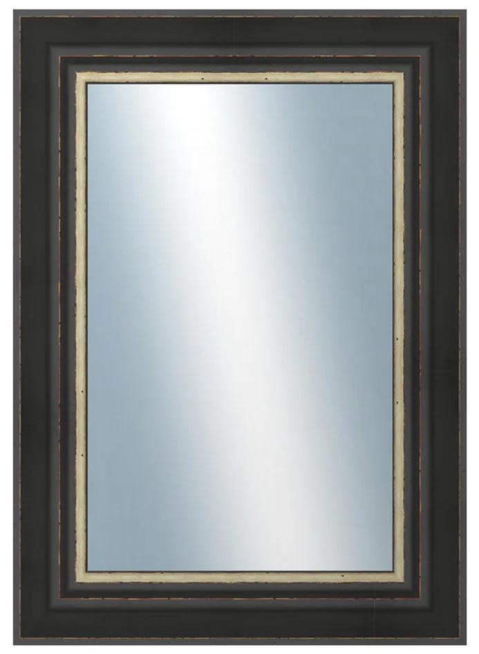 DANTIK - Zarámované zrcadlo - rozměr s rámem cca 50x70 cm z lišty GREECE černá (2641)