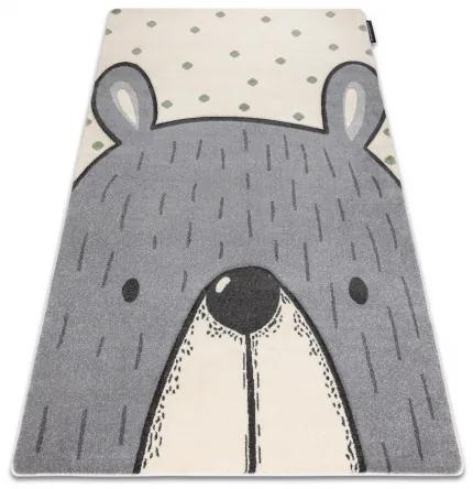 Dětský kusový koberec PETIT Medvěd krémový Rozměr: 180x270 cm
