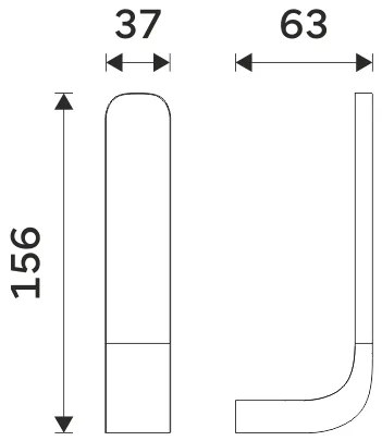 Nimco Držák na toaletní papír rezervní NIKAU - NK 30055R-26