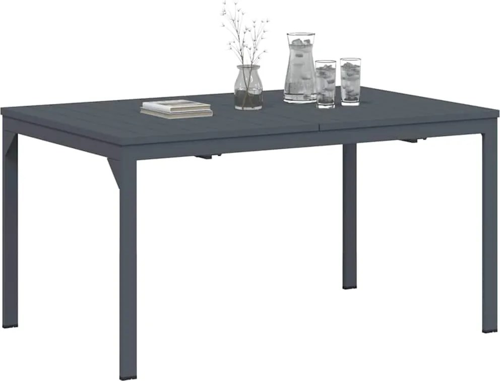 Venkovní jídelní stůl Skládací Antracit 210 x 90 x 73 cm Ocel 3381205