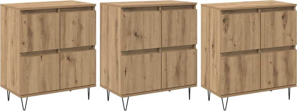 Konzole 3 ks Artisanový dub 3394525
