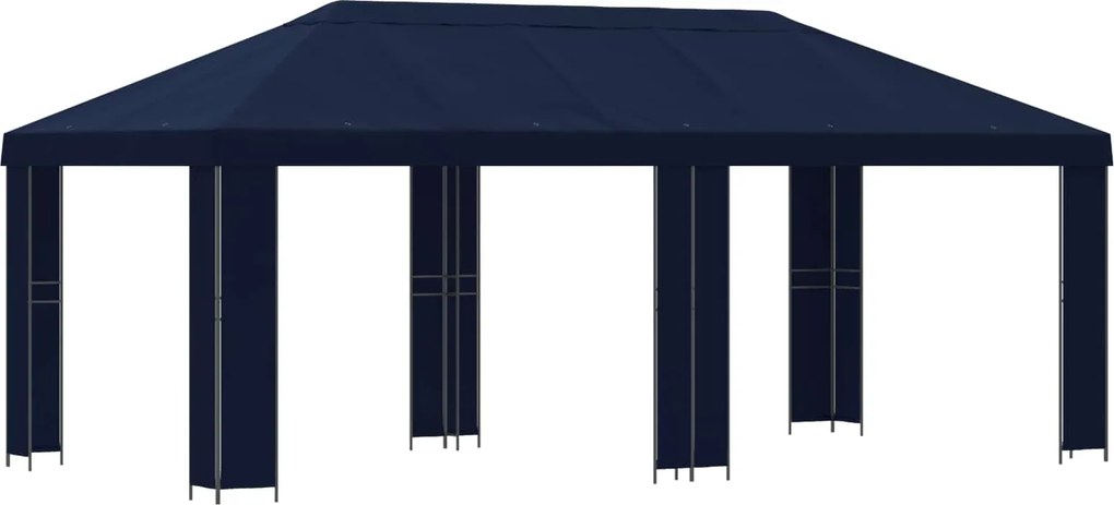Zahradní altán 6 x 3 m Modrá Polyester a ocel 190 gsm 3376013