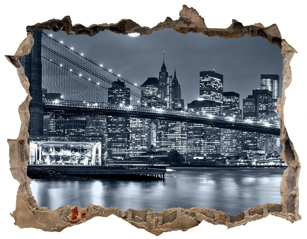 Wallmuralia Fototapeta díra na zeď Manhattan New York 95x64 cm