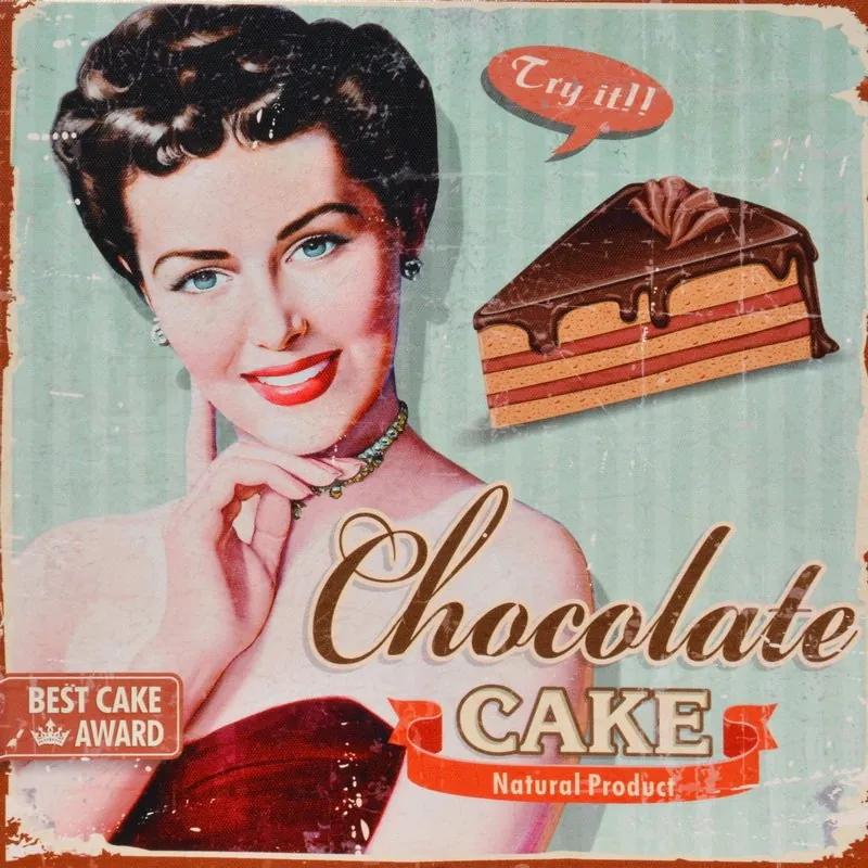 Obraz na plátně - Chocolate Cake (Pin up)