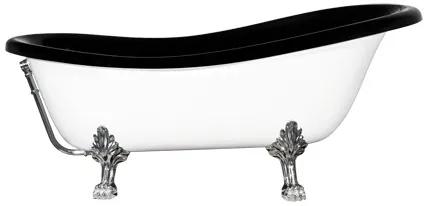 BESCO Volně stojící vana OTYLIA bílá Barva - Bílá, Nožičky k vaně - Bílé, Rozměr vany - 160 × 77 cm VANMER160W