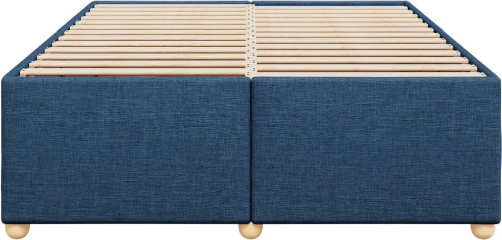 Rám postele bez matrace modrý 140 x 200 cm textil 3284742