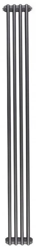 Instalprojekt Koupelnový radiátor TUBUS 2 černá barva Barva radiátoru - Černá, Rozměr radiátoru - 212 × 1800 mm, výkon 530 W, Typ připojení - Středové 50 mm RADTUB21800431S