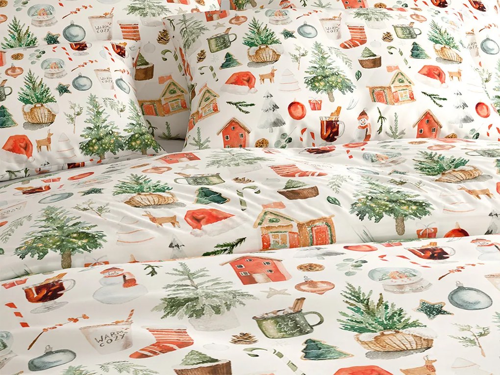 Povlečení z mikrovlákna FESTIVE MAGIC bílé Rozměr povlečení: 70 x 90 cm | 140 x 220 cm