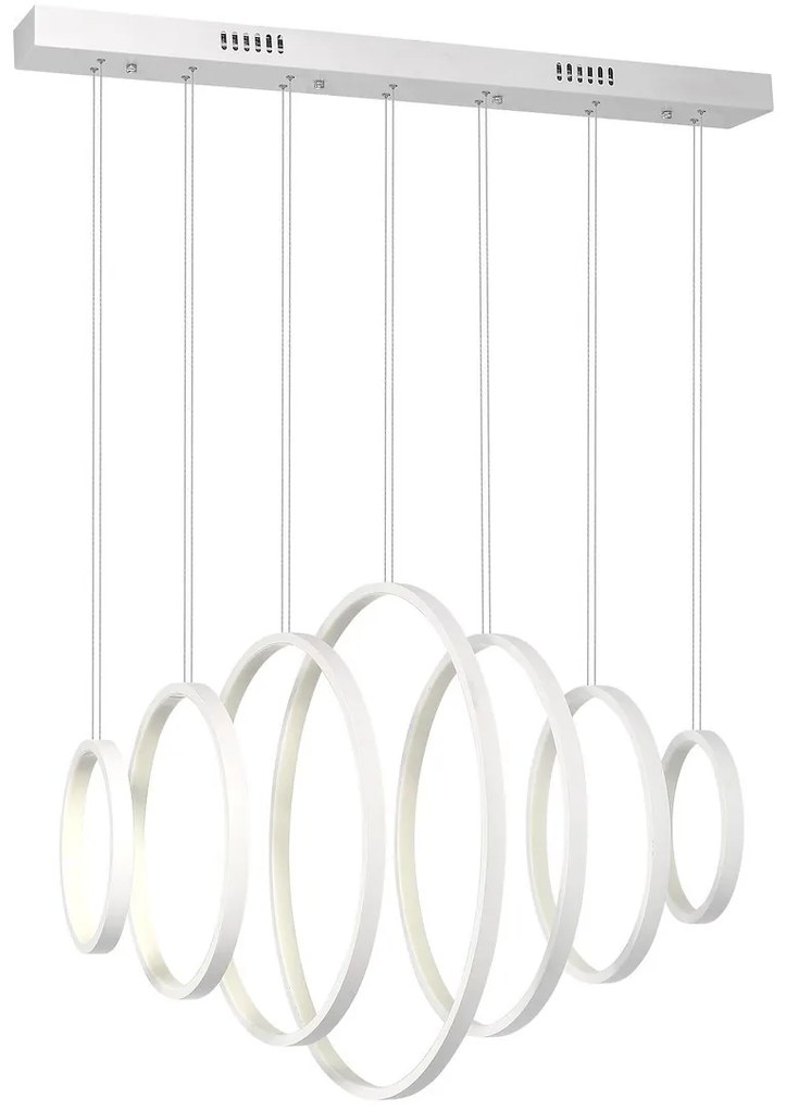 Závěsné LED svítidlo Pixels, 7x LED 96w, 4000k, w