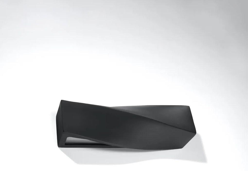 Sollux Lighting Nástěnné svítidlo keramické SIGMA Černá