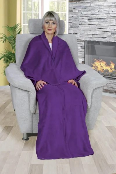 Bellatex Korall televizní pytel 150x180 cm fialový
