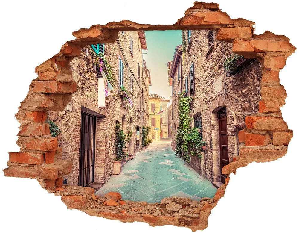 Wallmuralia Fototapeta díra na zeď Italské uličky 90x70 cm