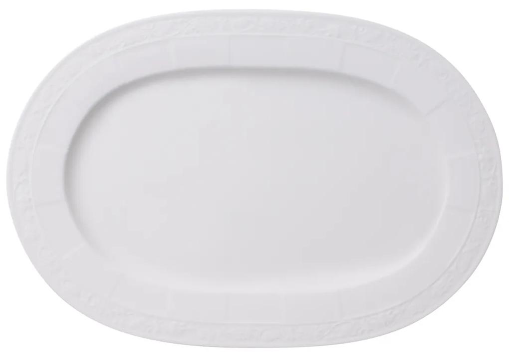Oválný servírovací talíř malý z kolekce WHITE PEARL