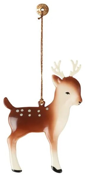 Vánoční dekorace - kovová ozdoba Bambi