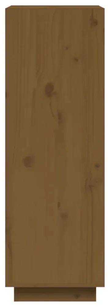 Petromila Knihovna/dělicí stěna medově hnědá 60x35x103cm masivní borovice