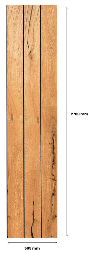 Wuders Obkladový panel - Dub přírodní, široká lamela 3x