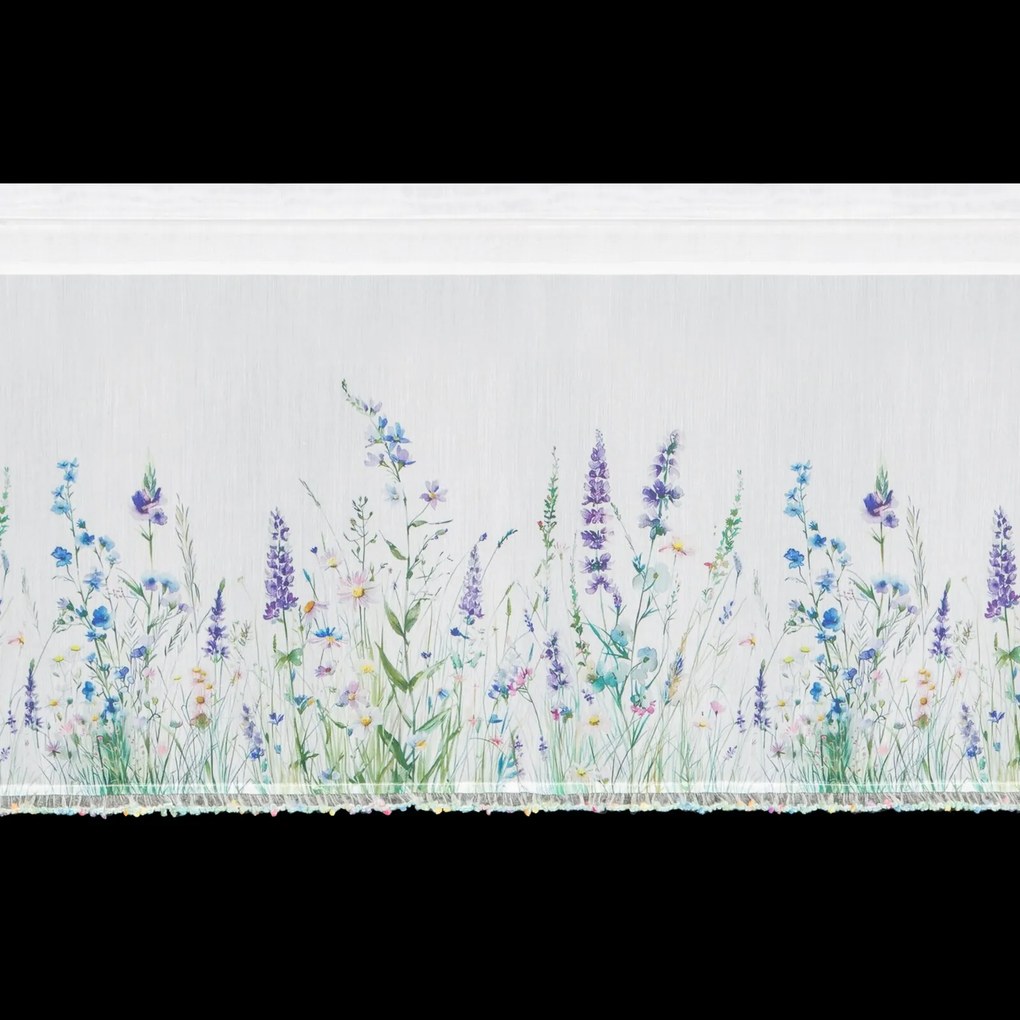 KRÁTKÁ ZÁCLONA NA PÁSCE MEADOW 150X40 CM KVĚTY