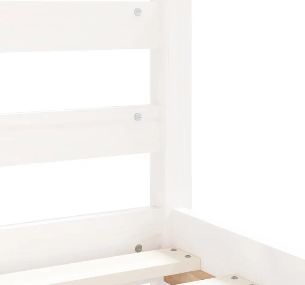 vidaXL Dětská postel se zásuvkami 80x160 cm masivní borové dřevo [834445] Barva: Bílá
