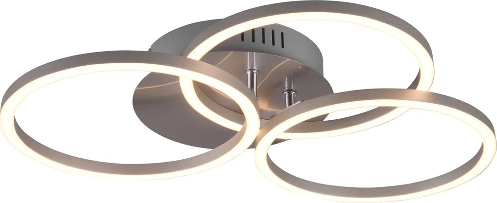 Trio Stropní LED svítidlo Circle 27 W matný nikl