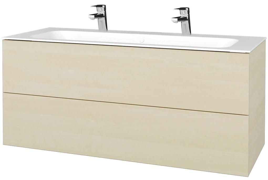 Dřevojas Koupelnová skříňka VARIANTE SZZ2 120 Varianta: N01 Bílá lesk / D10 Borovice Jackson
