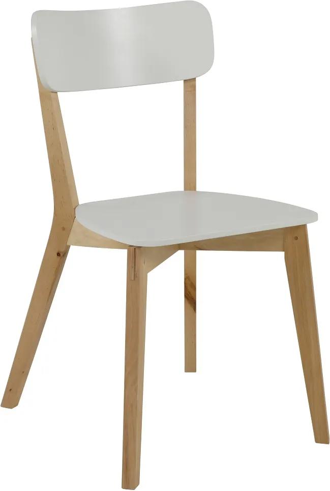 SCANDI Bílá jídelní židle Corby