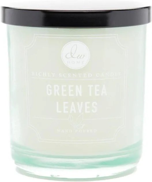 dw HOME Mini vonná svíčka Green Tea Leaves - 113gr, zelená barva, sklo
