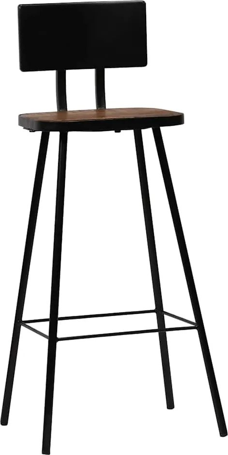 3dílný barový set černý 3057828