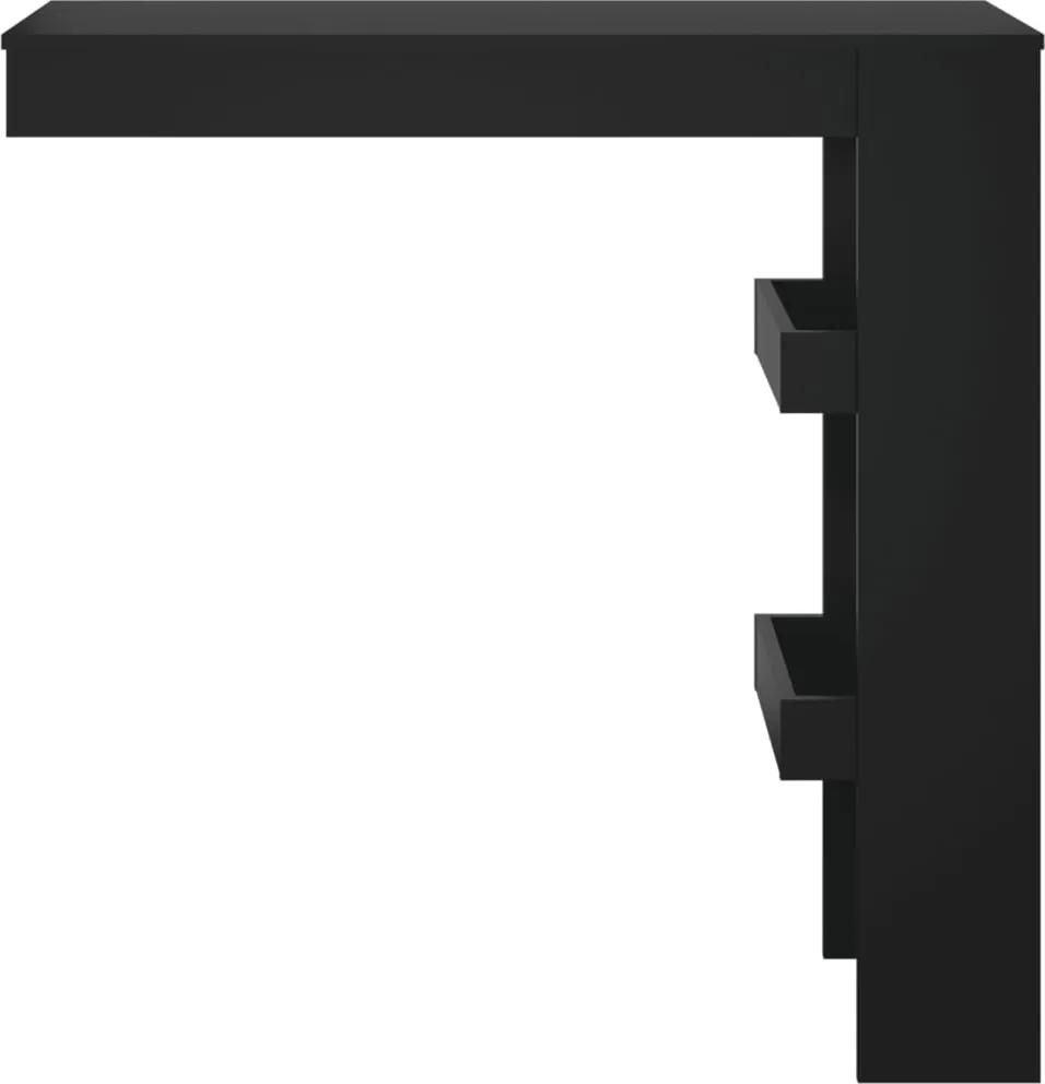 vidaXL Nástěnný barový stolek 102x45x103,5 cm kompozitní dřevo [811782] Barva: bílá s vysokým leskem