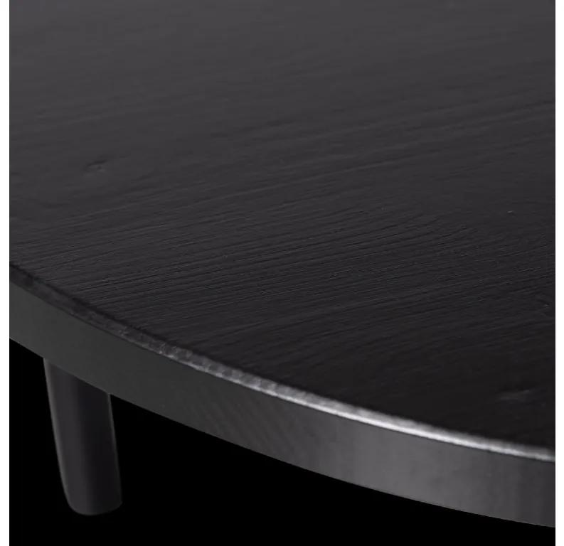 WOOOD Kávový stolek LAUT černá Ø80cm