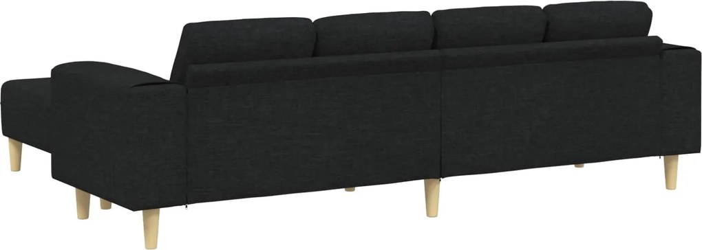 Pohovka do obývacího pokoje 3 ks Černá Polyester 3335114