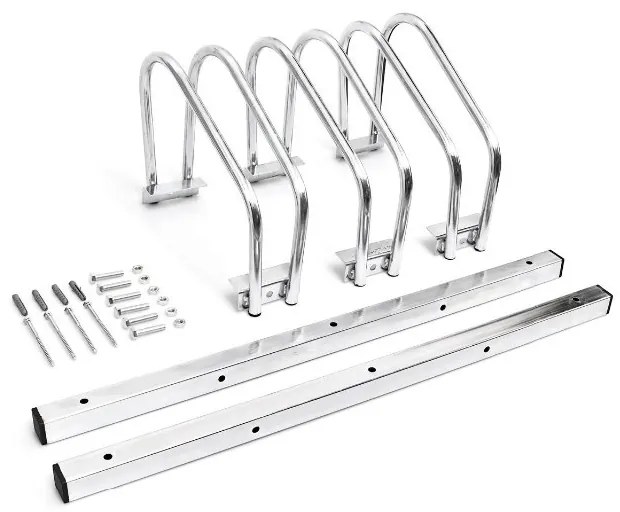 PEPU Stojan na kola tři kola, Barvy a parametry Stříbrná