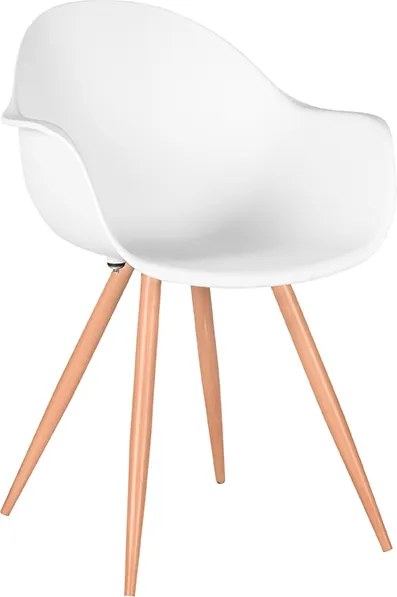 LABEL51 Dining chair Parma - White - Plastic Color: White