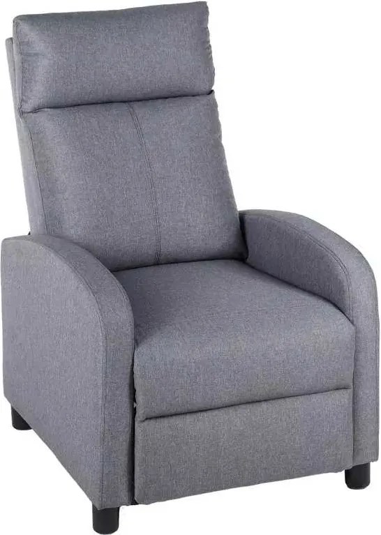 LuxuryForm DESIGN Televizní křeslo RUFO s polohováním - šedé
