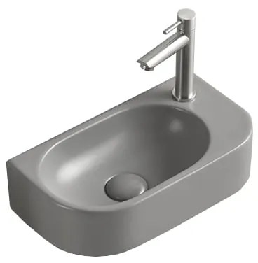 Mexen Viera umyvadlo na desku levé 40 x 21 cm, světle šedá mat - 21274061L