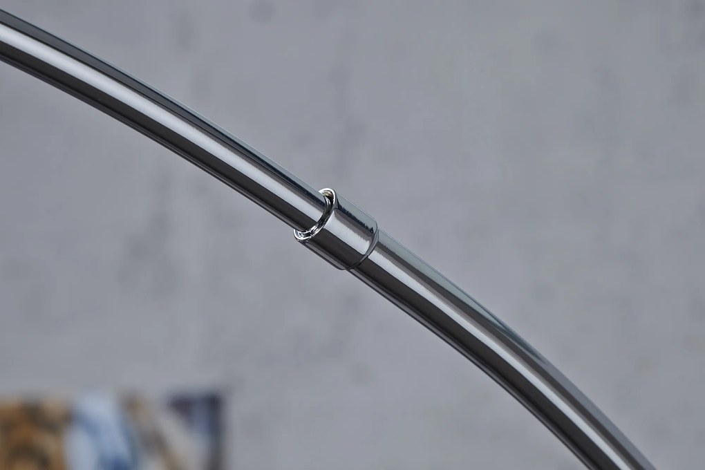 Stojací lampa LINE II, 170-205 cm, chromovaná
