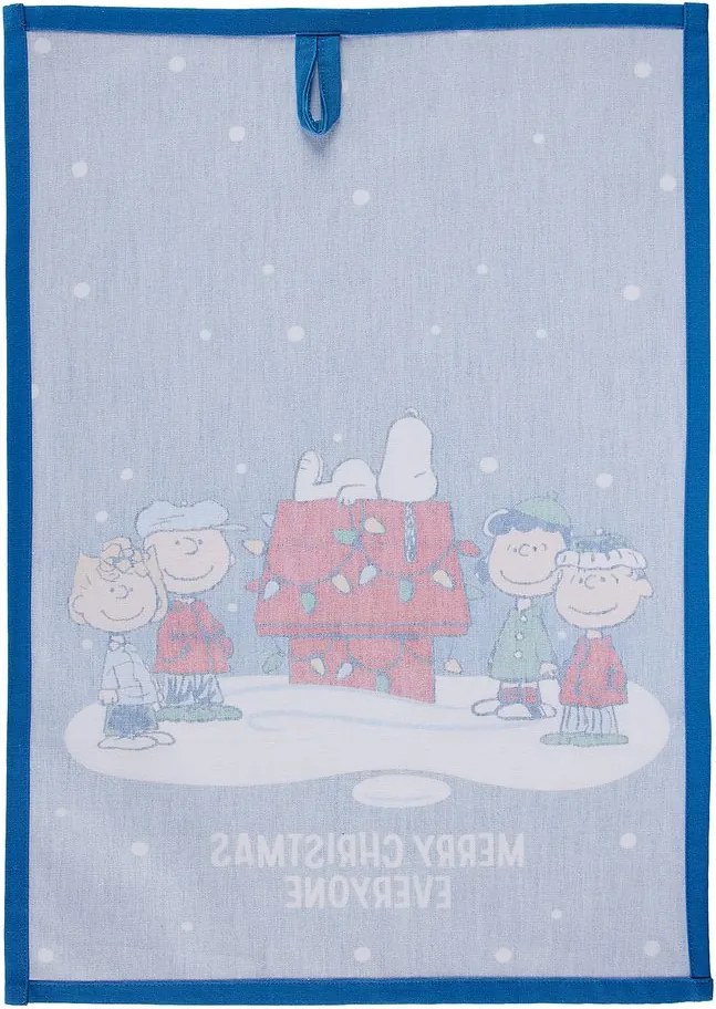 PEANUTS Utěrka "Merry Christmas" - tm.modrá