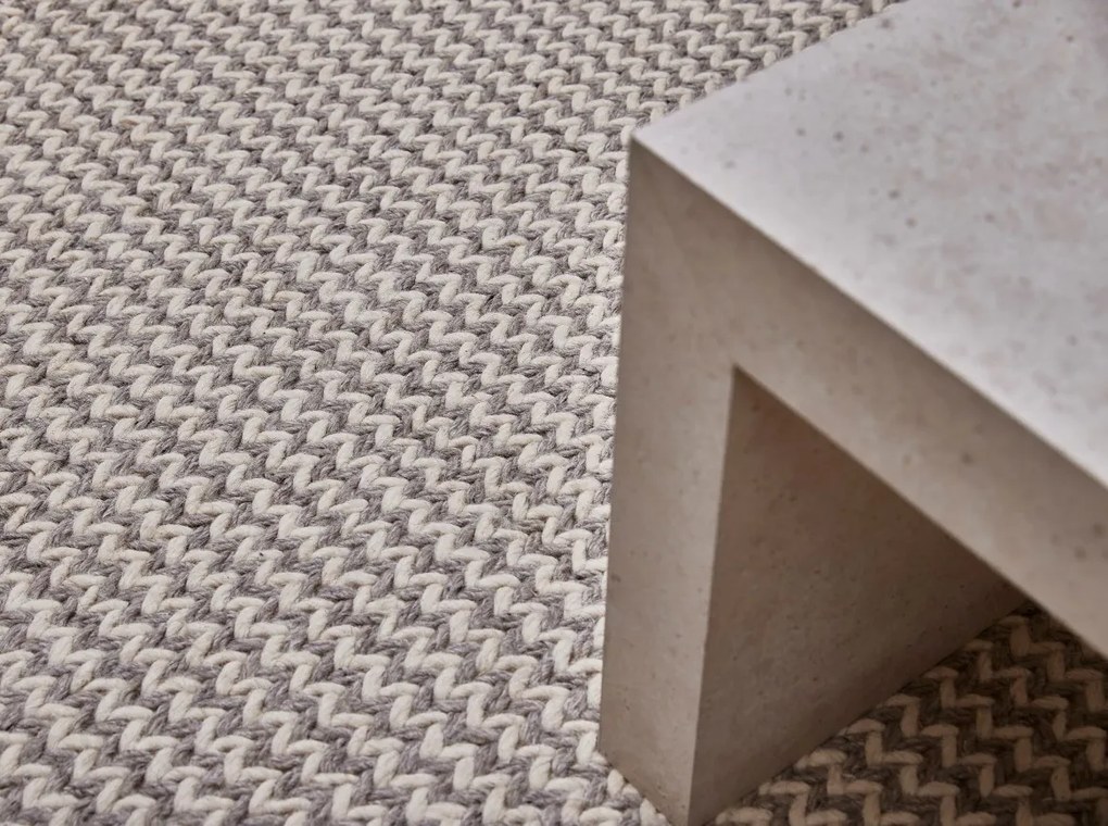 Diamond Carpets India, Ručně vázaný kusový koberec Fusilli DE 9415 White Mix, 200x290, bílá, ložnice