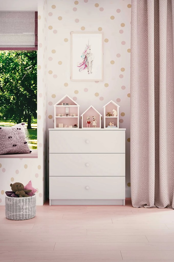 BabyBeds Dětská komoda Babydreams Barevné provedení: Modrá  nábytkářské lamino