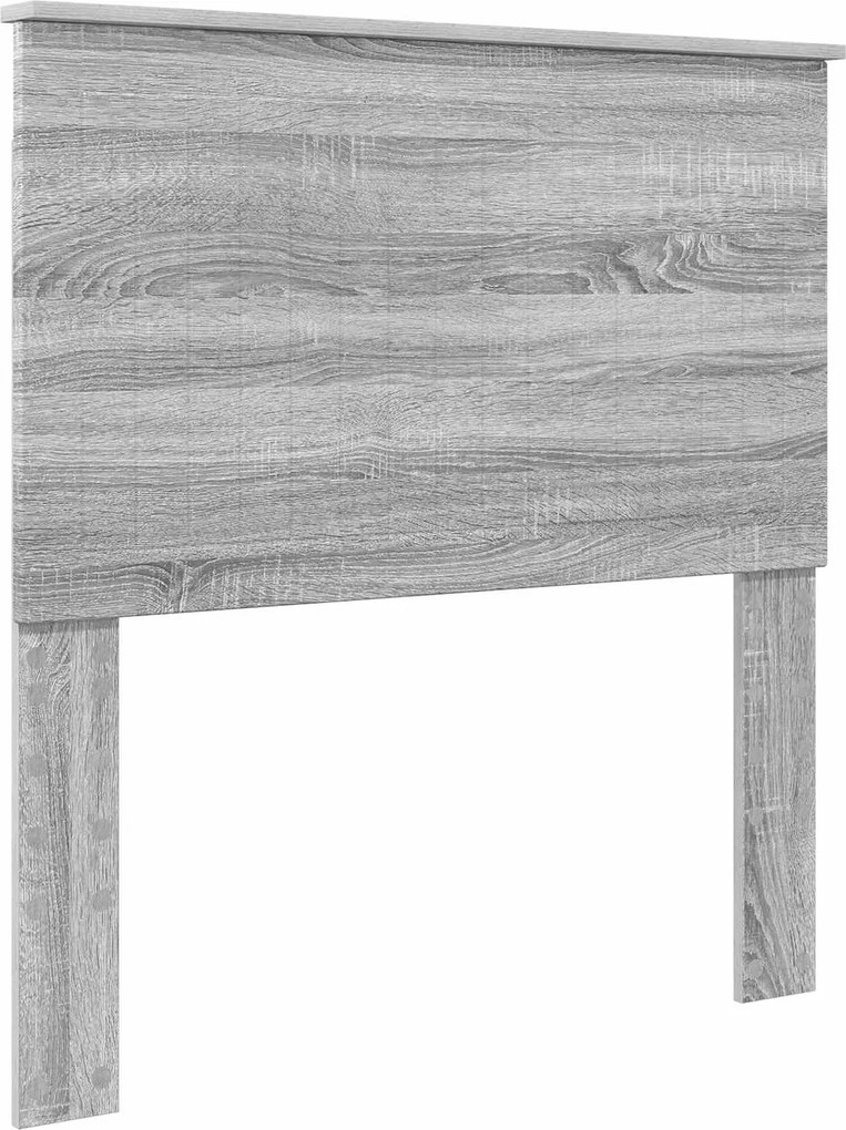 Rám postele s čelo Šedá Sonoma 90 x 190 cm Kompozitní dřevo 3411364