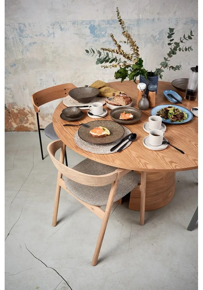 Kulatý jídelní stůl v dekoru dubu v přírodní barvě ø 137 cm Cep – Teulat