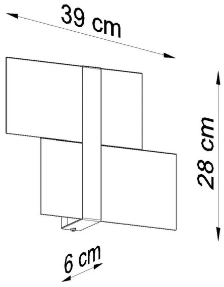 Sollux SL.0187 - Nástěnné svítidlo MASSIMO 2xG9/40W/230V bílá/chrom
