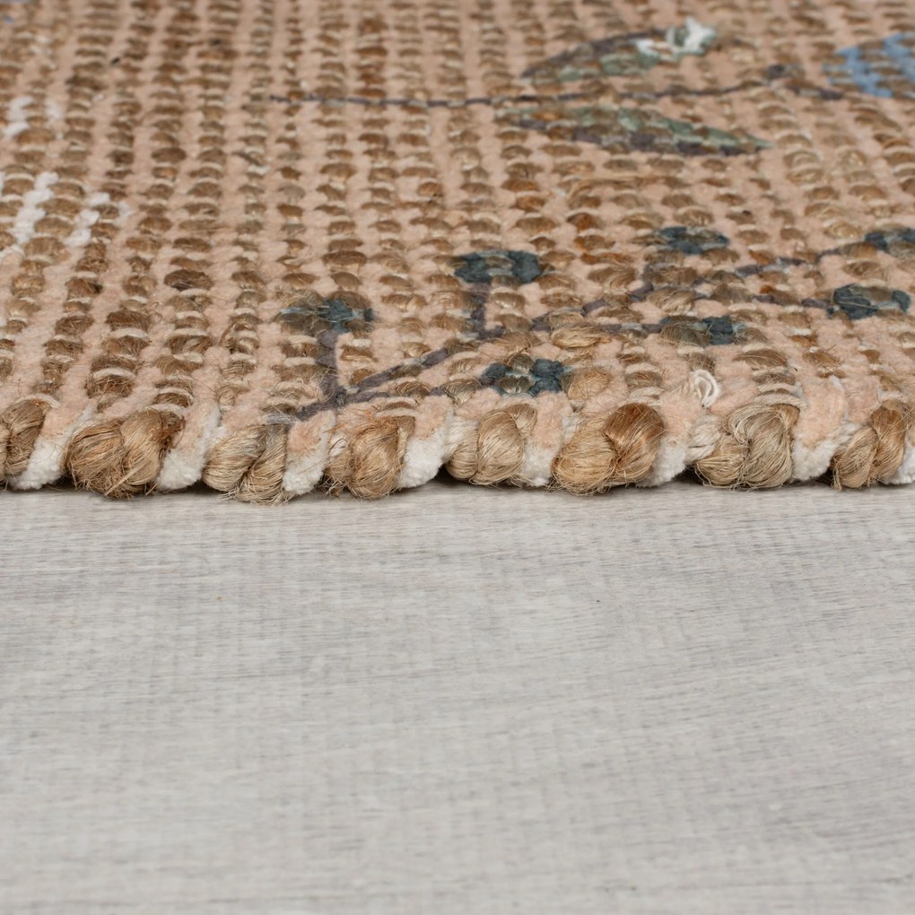 Flair Rugs, Kusový koberec Nadya Arriana Floral Natural, 200x290, hnědá, ložnice