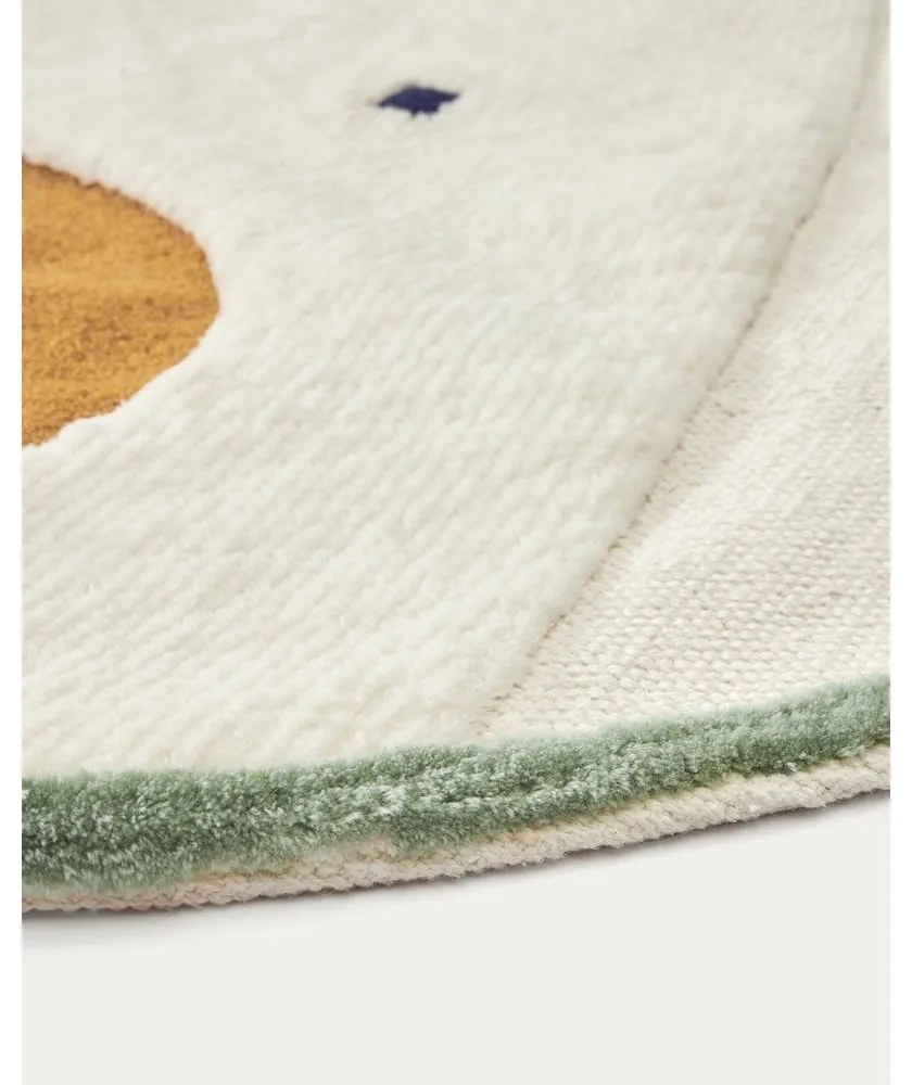 Krémový dětský koberec ø 100 cm Zelda – Kave Home