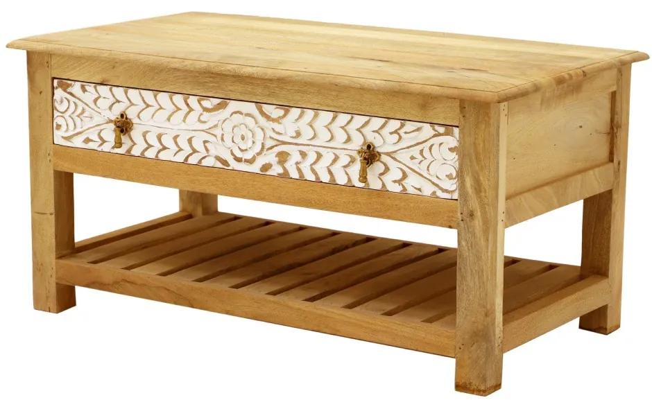 Massive home | Konferenční stolek z masivního mangového dřeva Massive Home Sweet II - VÝPRODEJ SWT011X