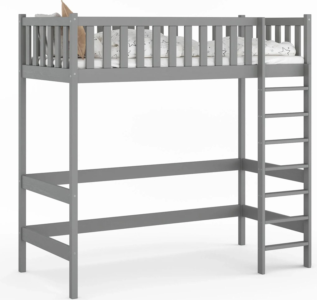 Rkids | Vyvýšená postel Rivo 100x210 Grafit